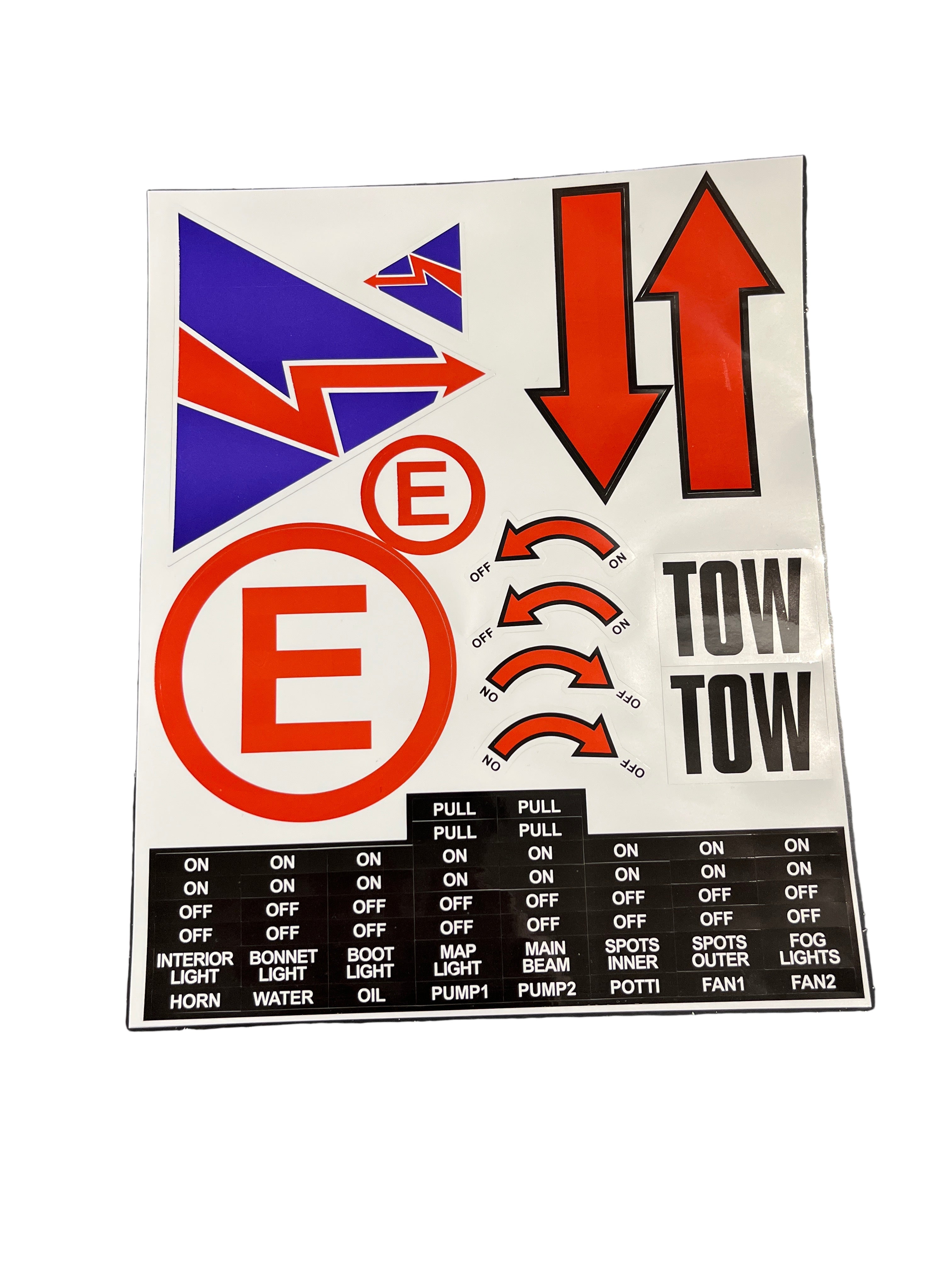 Motorsport UK SAFETY DECAL – UK Legends Cars Race Parts